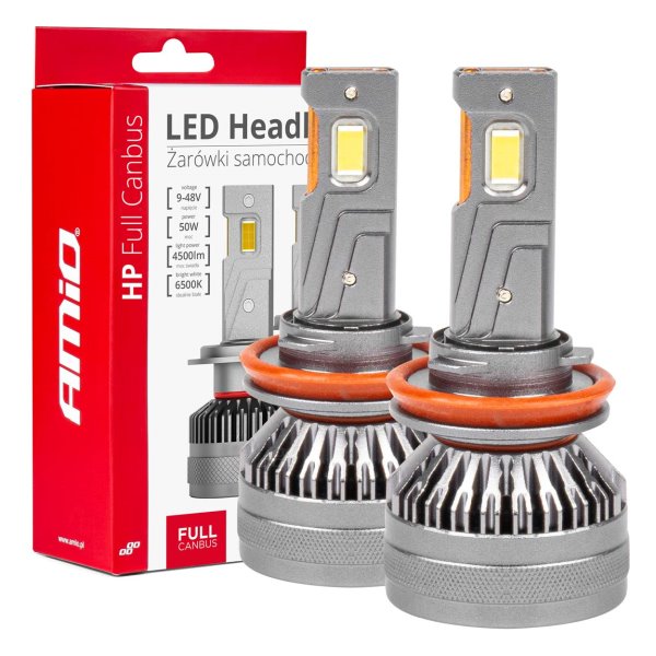 Daylights Austria - Amio H8 / H9 / H11 LED Headlight Full Canbus HP Series 6500K Duobox